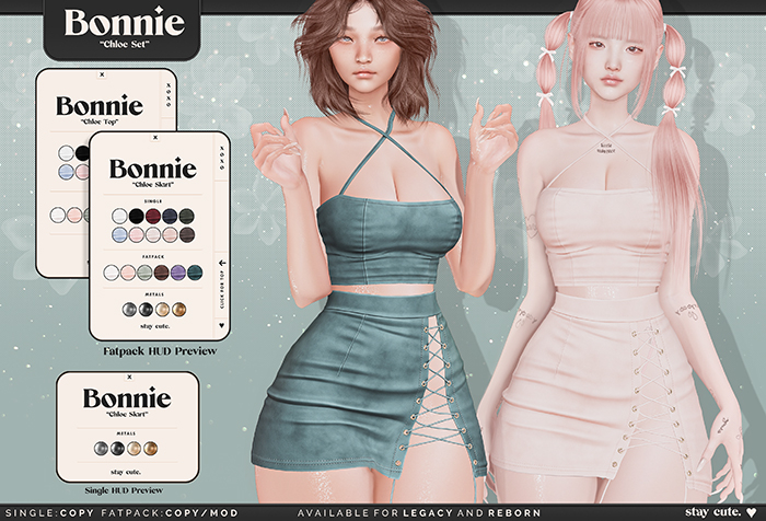 Second Life Marketplace - Bonnie - Chloe Set Fatpack (Add Me)